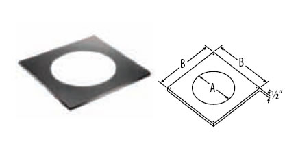 DuraVent 10 Inch DuraTech Trim Collar for Round Support Box | 99145TS