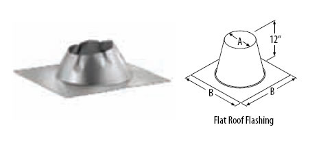 DuraVent 14 Inch DuraTech Flat Roof Flashing | 99351