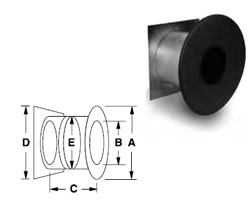 Security Chimneys 6 Inch Secure Temp ASHT Insulated Wall Thimble