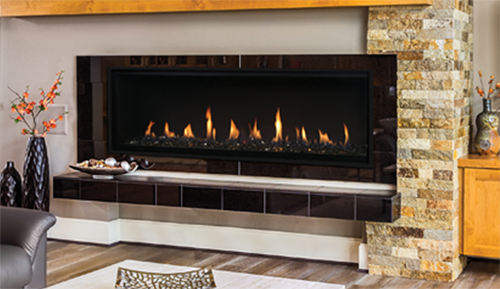 Superior 60 Inch Direct Vent Fireplace, Linear