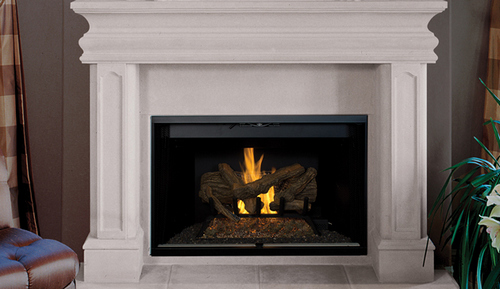 Astria Mission 42 Inch B-Vent Fireplace, Natural Gas, Smooth Face