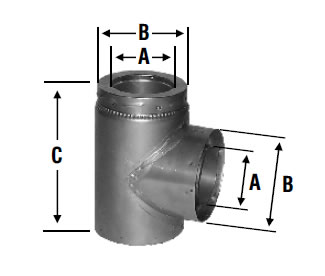 Selkirk 4 Inch Model HT Tee And Plug