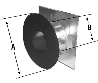 Selkirk 4 Inch Model HT Wall Radiation Shield